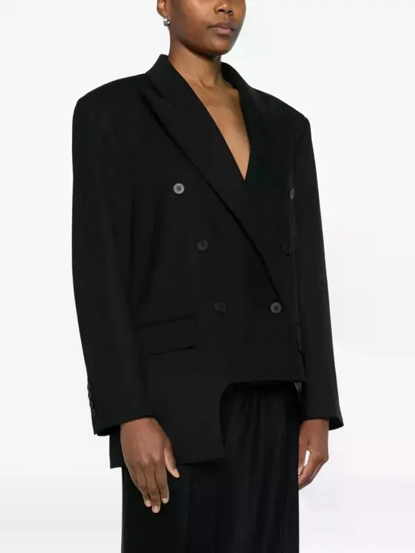 MEDEEA Asymmetrical Double-breasted Blazer