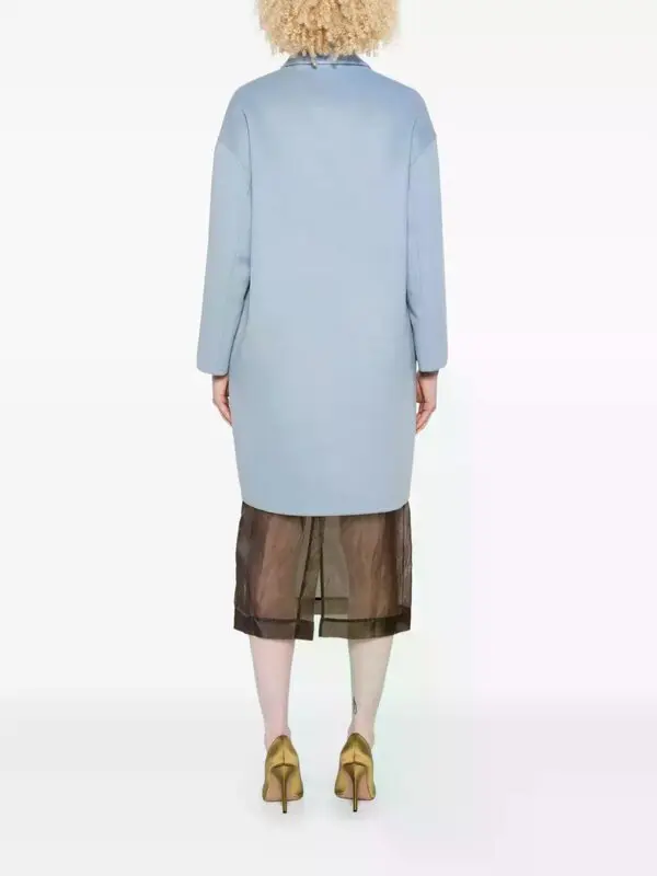 Prada Button-fastening Collared Coat