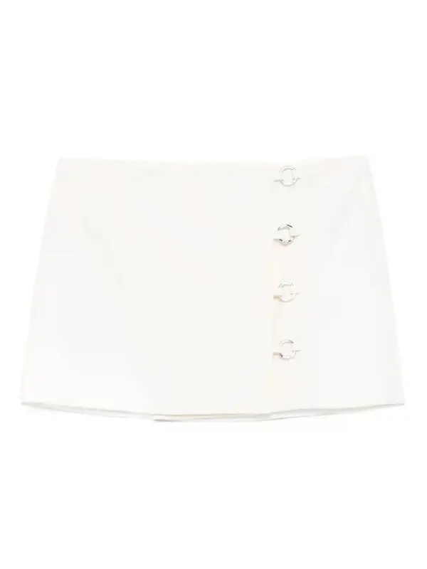 MEDEEA Wool A-line Skirt - White