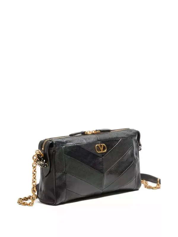 Valentino Garavani Panthea Small Shoulder Bag In Nappa Leather - Black