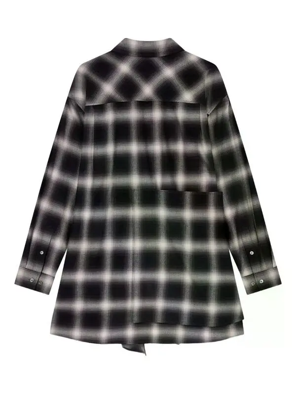 STUDIO TOMBOY Checked Wrap Shirt