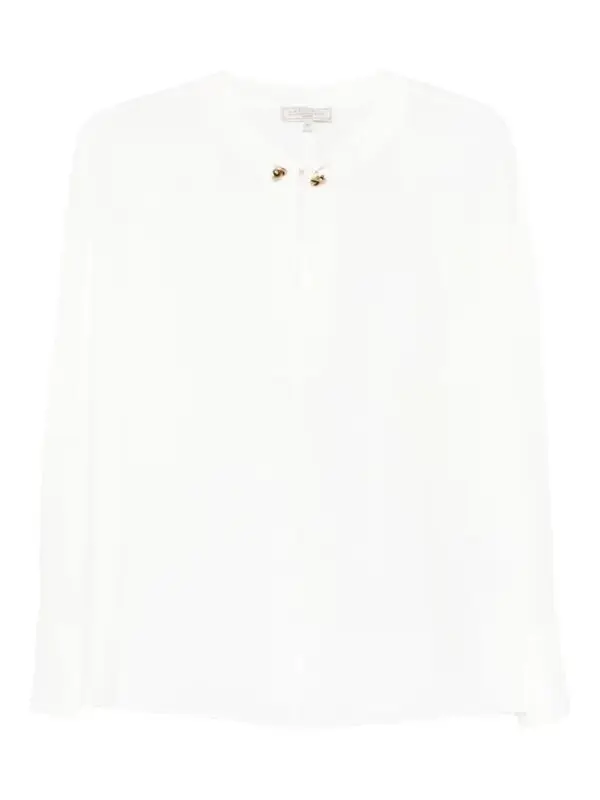 Antonelli Firenze Long-sleeve Button-down Shirt - Neutrals