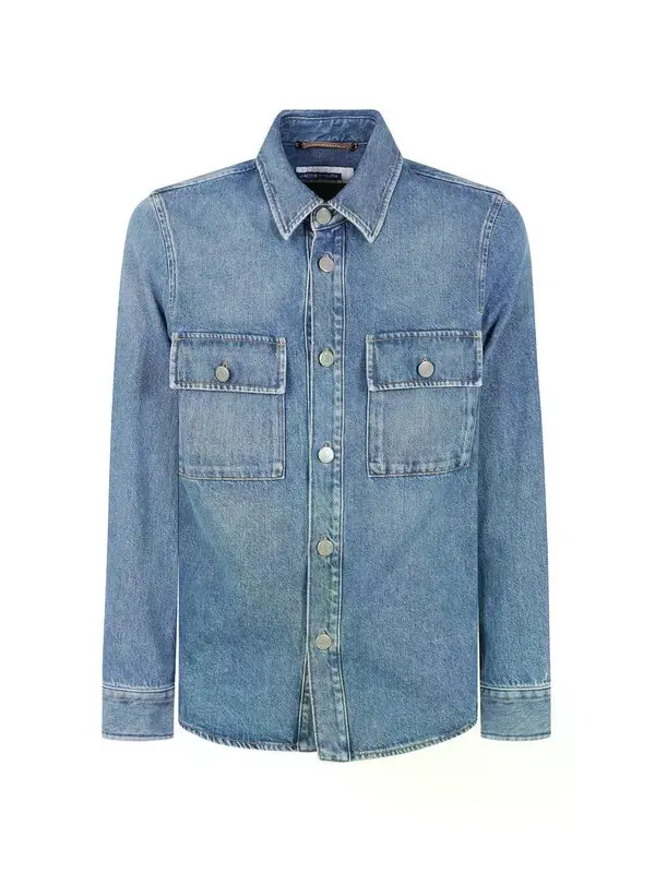 Jacob Cohen Faded Effect Denim Shirt Jacket