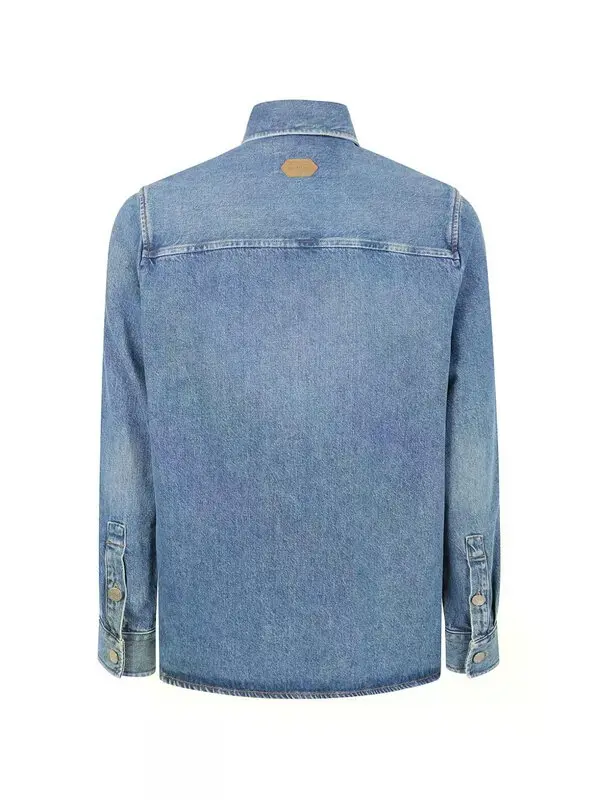 Jacob Cohen Faded Effect Denim Shirt Jacket