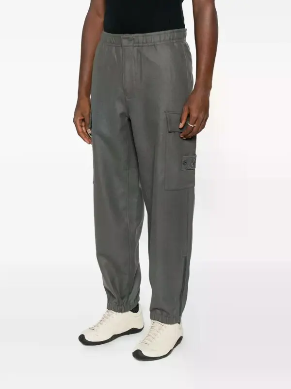 Stone Island Logo-badge Cargo Pants - Grey