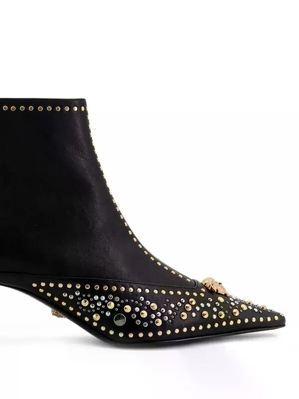 Versace La Medusa Studded Ankle Boots