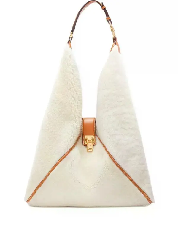 Ermanno Scervino Dudu Shearling Shoulder Bag