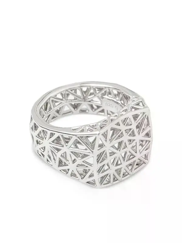 Tom Wood Mesh Ring - Silver