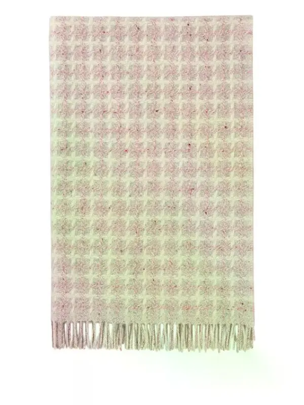 Johnstons Of Elgin Checked Blanket - Pink