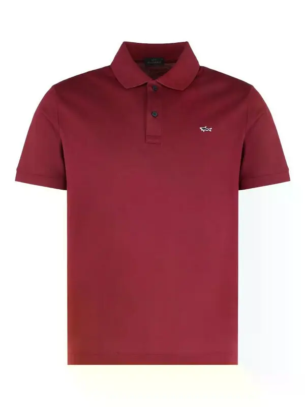 Paul & Shark Logo-embroidery Short-sleeve Polo Shirt - Red