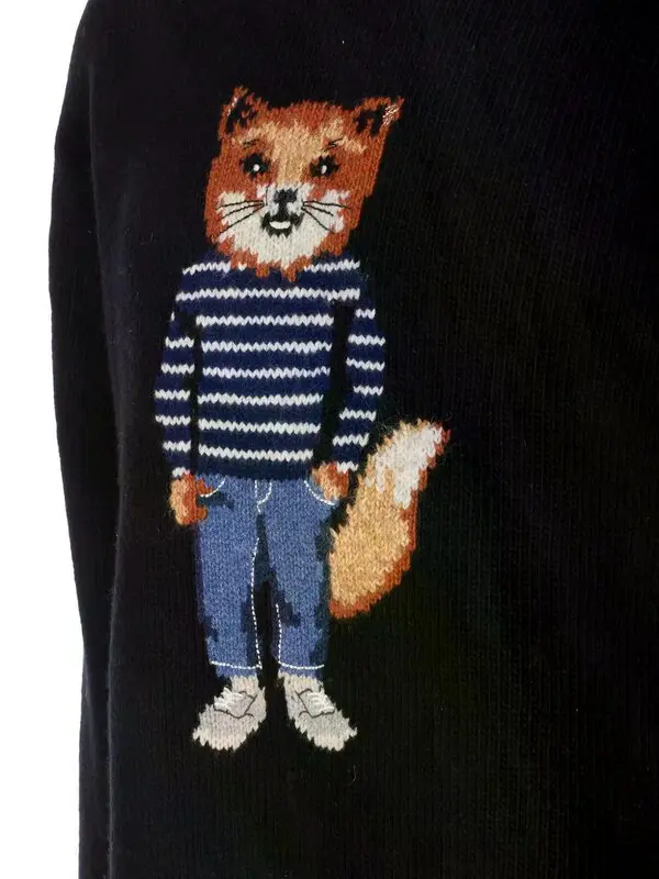 Maison Kitsuné Dressed Fox Embroidered Sweater