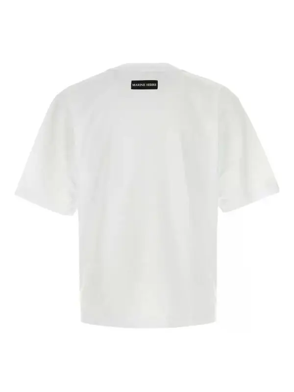 MARINE SERRE Logo T-shirt - White | Editorialist