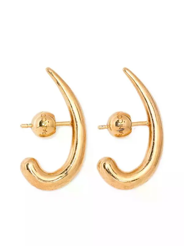 PANCONESI Curved Earrings - Gold