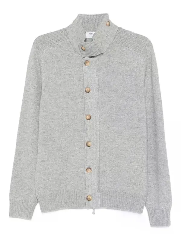 GRAN SASSO Virgin Wool Button-up Cardigan