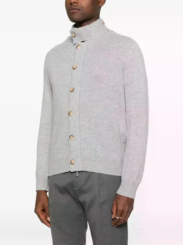 GRAN SASSO Virgin Wool Button-up Cardigan