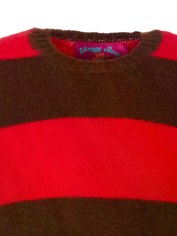 Howlin' Striped Crew Neck Sweater - Brown