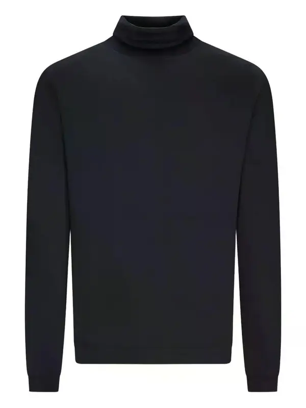GOES BOTANICAL Long-sleeve Turtleneck Sweater - Blue