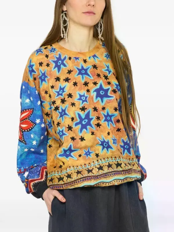 ANNTIAN Star-flower Wool Sweater