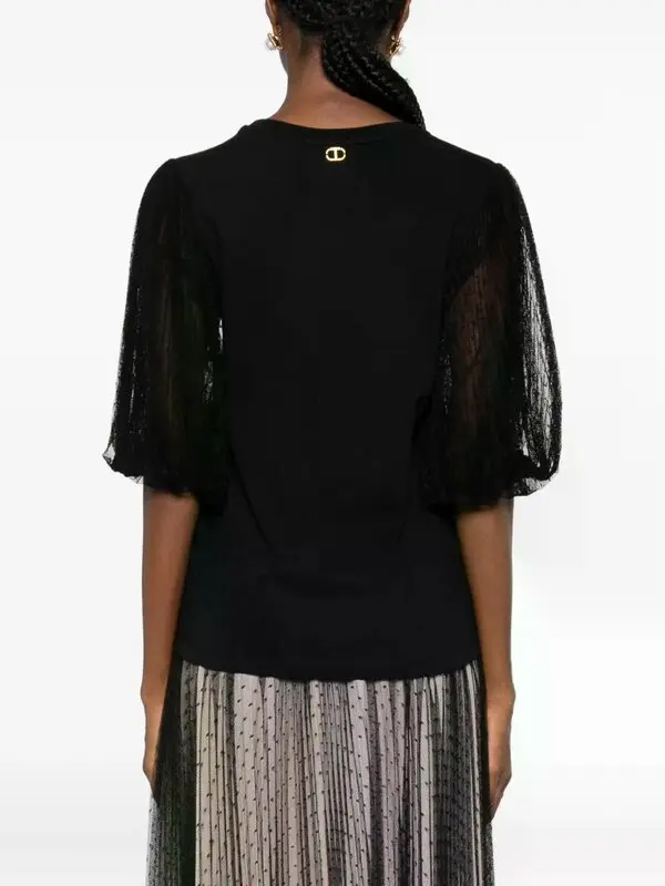 TWINSET Mesh-sleeve Top
