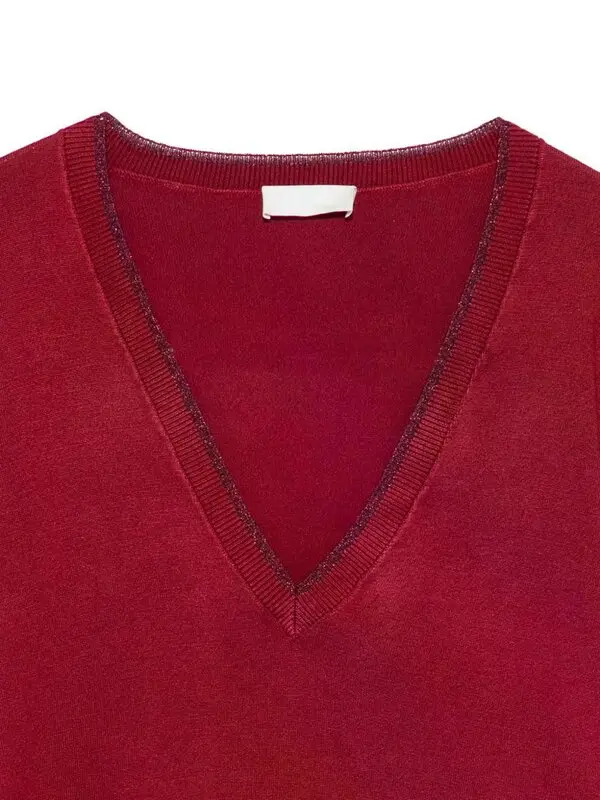 Liu Jo V-neck Sweater - Red