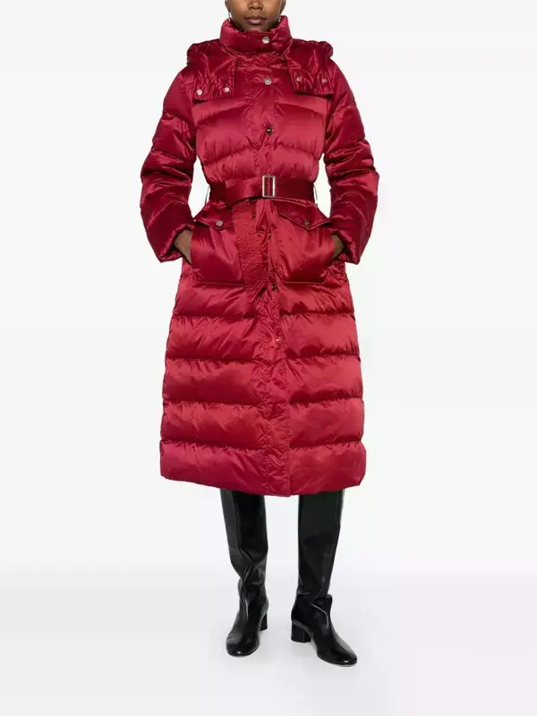 Liu Jo Belted Hooded Coat