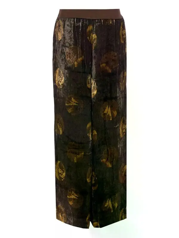 UMA WANG Elasticated Printed Trousers