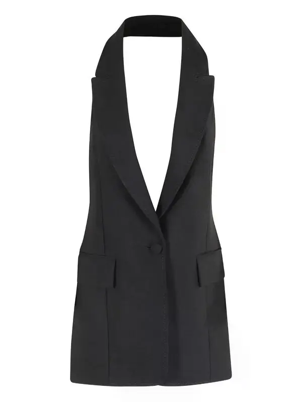 Marella Single-button Sleeveless Jacket