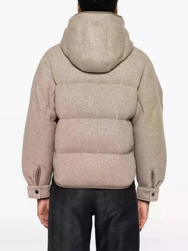 Brunello Cucinelli Hooded Puffer Jacket - Neutrals