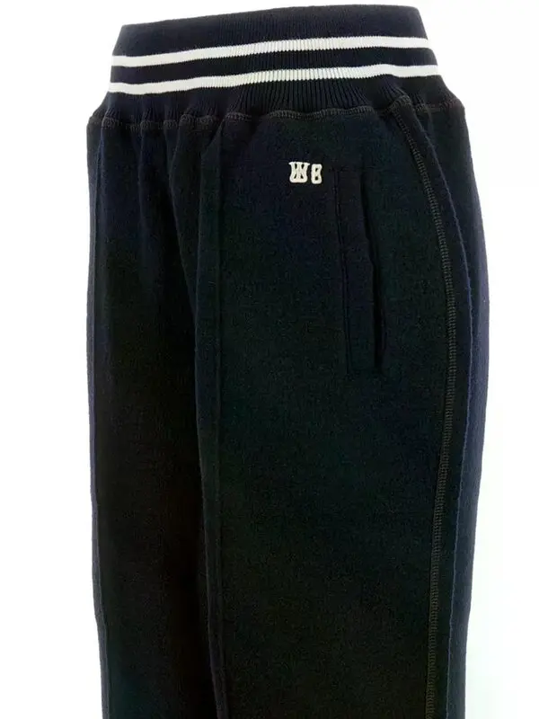 WALES BONNER Ribbed-trim Trousers