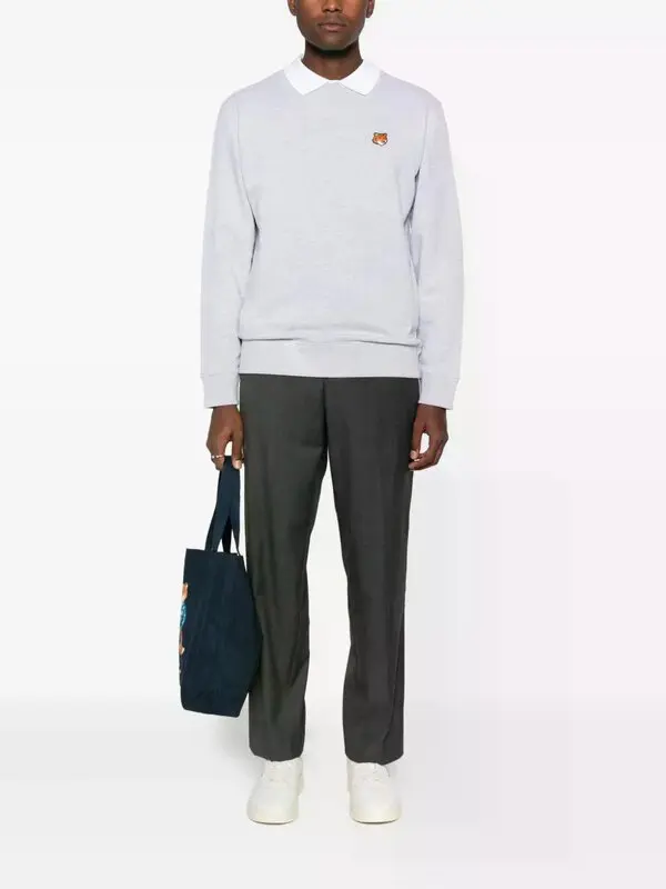 Maison Kitsuné Fox-motif Crew-neck Sweatshirt