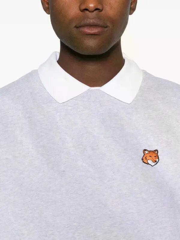 Maison Kitsuné Fox-motif Crew-neck Sweatshirt