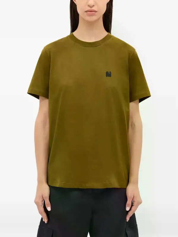 MSGM Logo-embroidered T-shirt