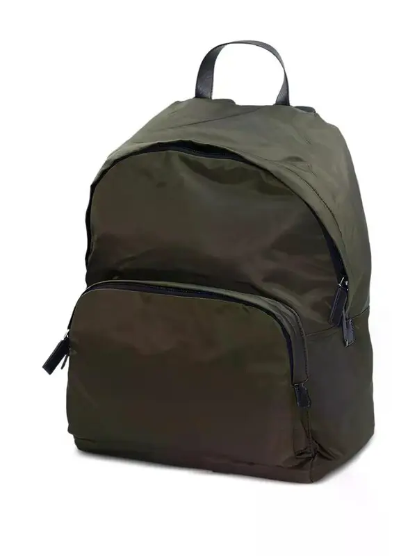 Prada Logo-plaque Backpack - Green