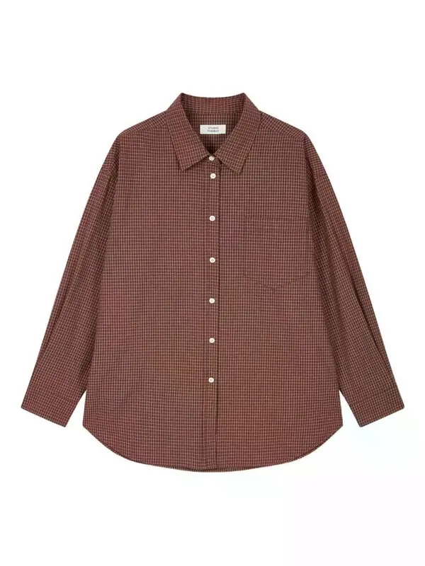 STUDIO TOMBOY Checked Shirt - Brown