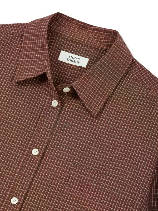STUDIO TOMBOY Checked Shirt - Brown