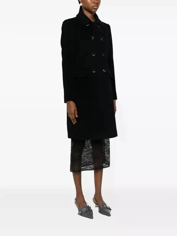 Tagliatore Hennie Double-breasted Coat - Black