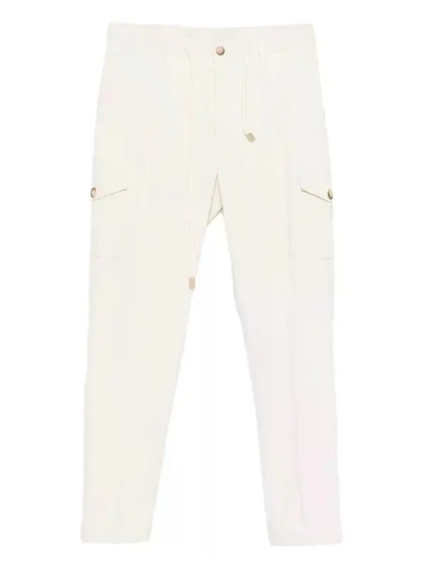 GRAN SASSO Drawstring-waist Cargo Pants - Neutrals