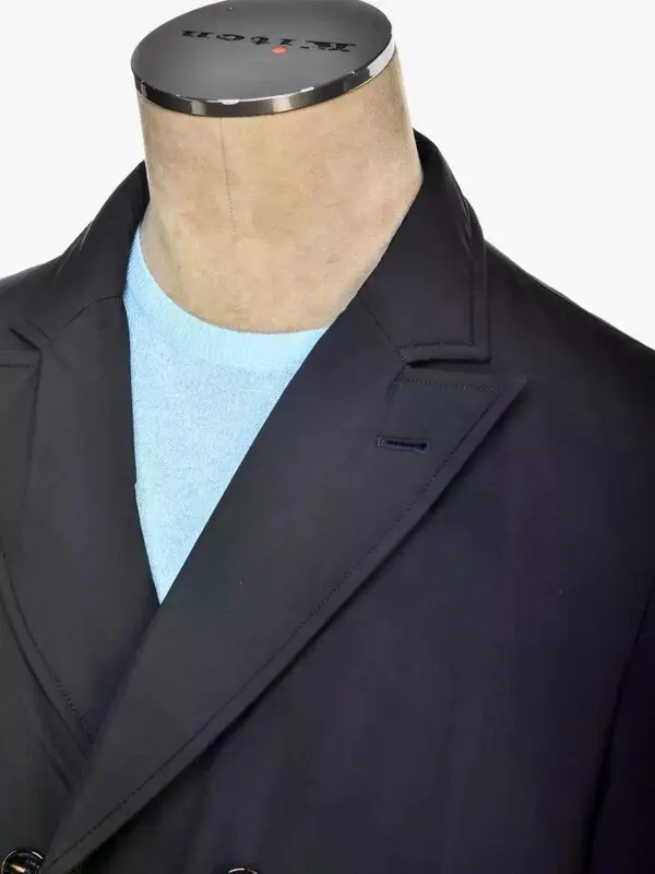 Kiton Double-breasted Raincoat