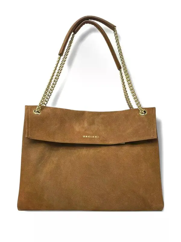 Orciani Venus Leather Shoulder Bag - Brown