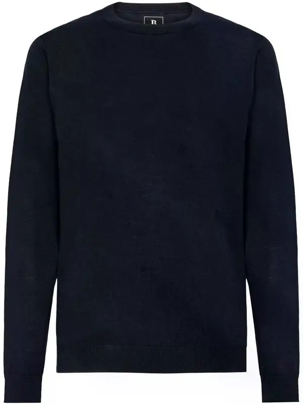 Boggi Milano Merino Wool Crew-neck Sweater