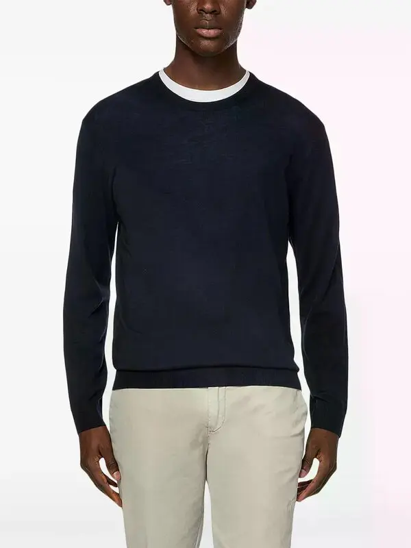 Boggi Milano Merino Wool Crew-neck Sweater