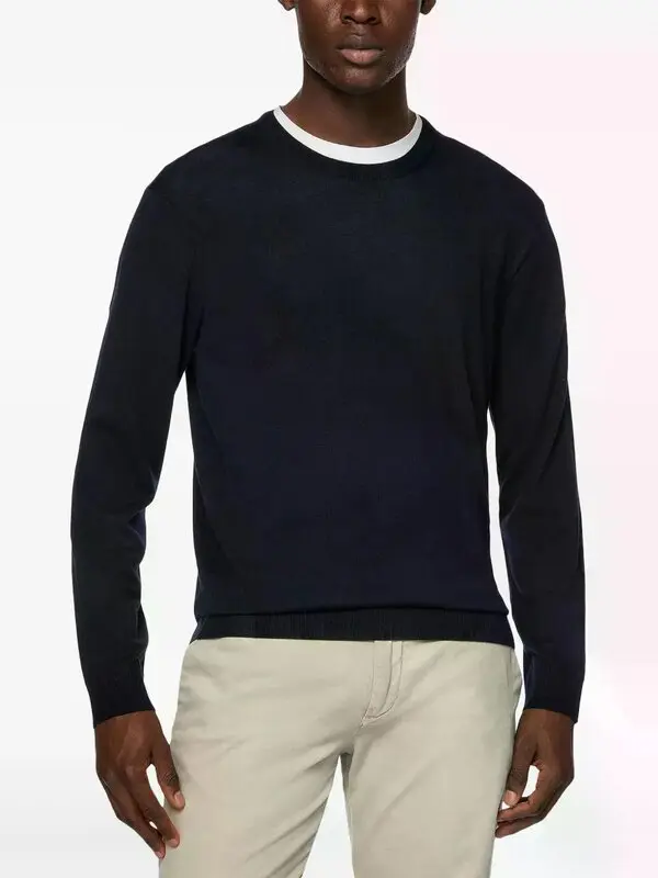 Boggi Milano Merino Wool Crew-neck Sweater
