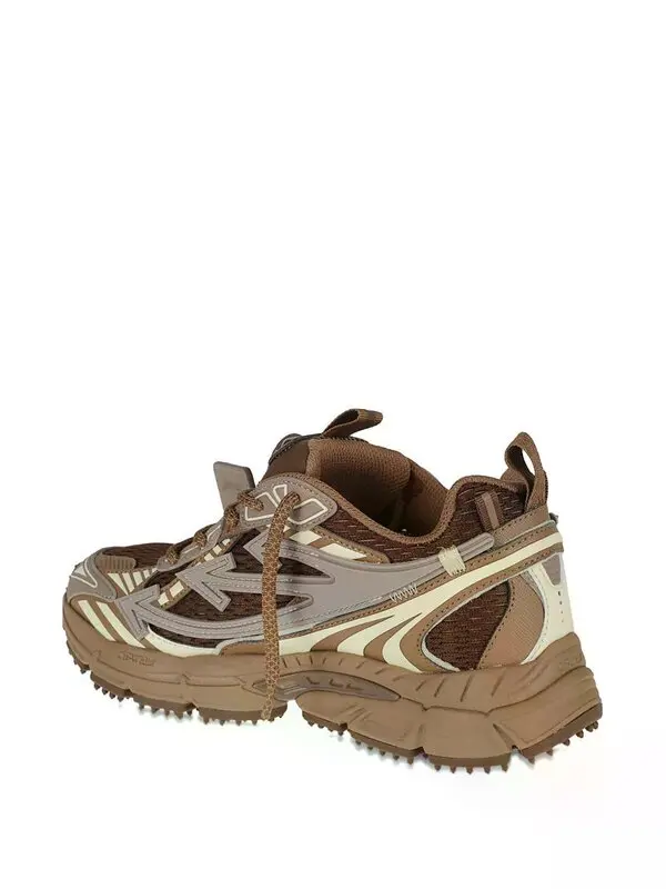 Off-White Lace-up Sneakers - Brown