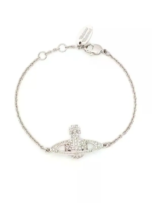 VIVIENNE WESTWOOD Mini Bas Relief Chain Bracelet - Silver