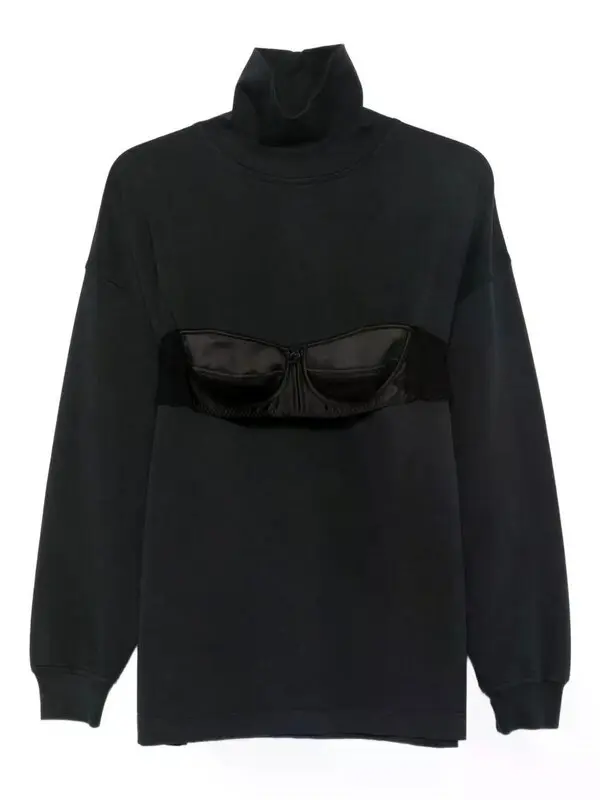 Vaquera Bra-overlay High-neck Sweater
