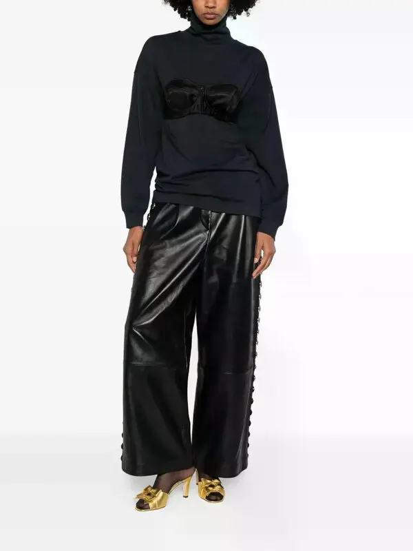 Vaquera Bra-overlay High-neck Sweater