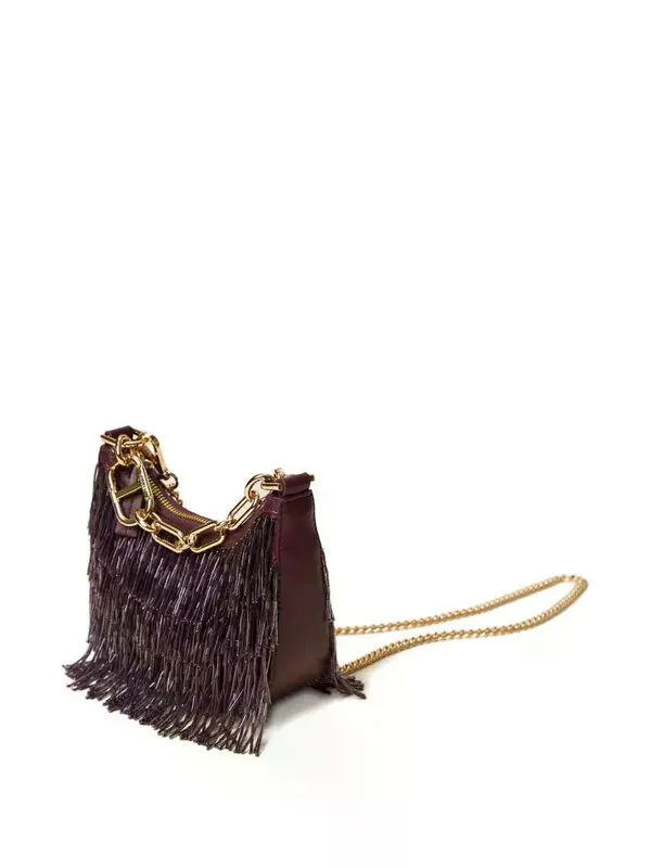 TWINSET Coissant Fringe Chain Shoulder Bag