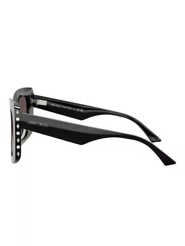 JIMMY CHOO Stud-embellished Square-frame Sunglasses