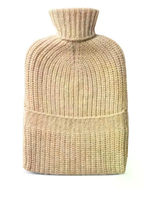 Johnstons Of Elgin Ribbed-knit Hot Water Cover - Neutrals