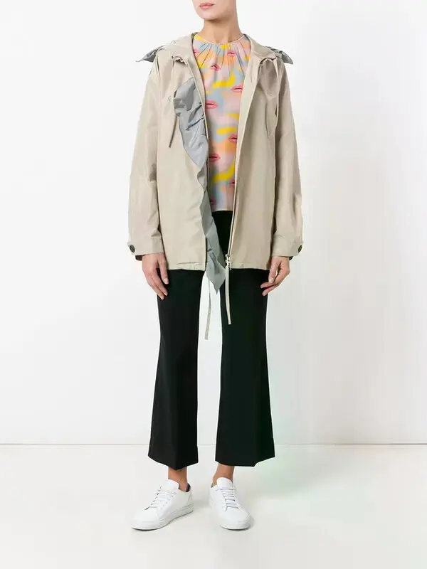 Prada Hooded Belted Jacket
